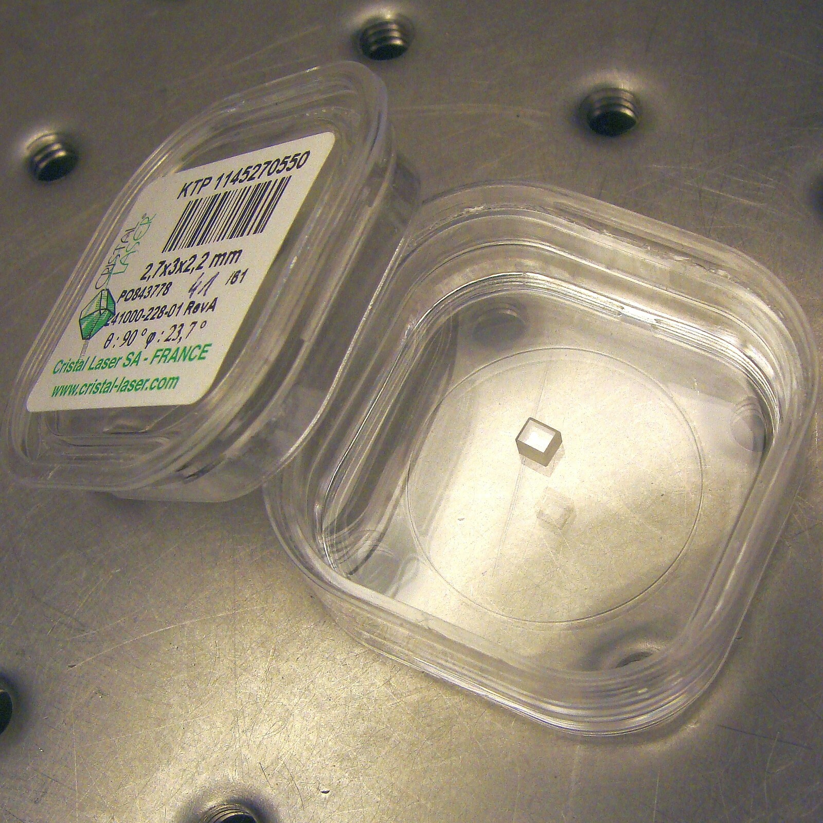 NEW KTP CRYSTAL mfg by CRISTAL LASER for MELLES GRIOT DPSS SHG 532nm 2 ...