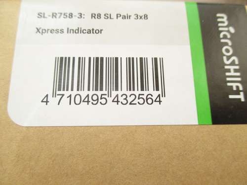 microSHIFT SL-R758-3 Flat Bar Xpress Trigger Shifter Set R8. 8 Speed ...