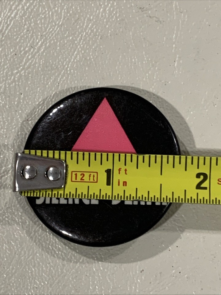 VTG 80’s Silence Equals Death Aids Project Pink Triangle Gay Pride Pin ...