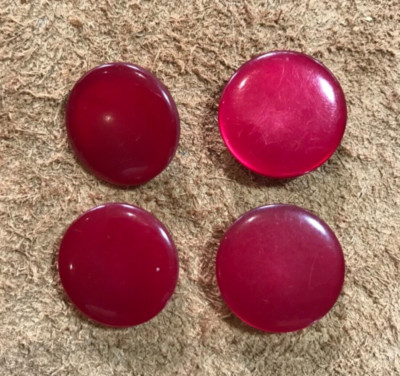 4 x Deep Red Vintage Buttons 20mm - Free Postage | eBay Australia