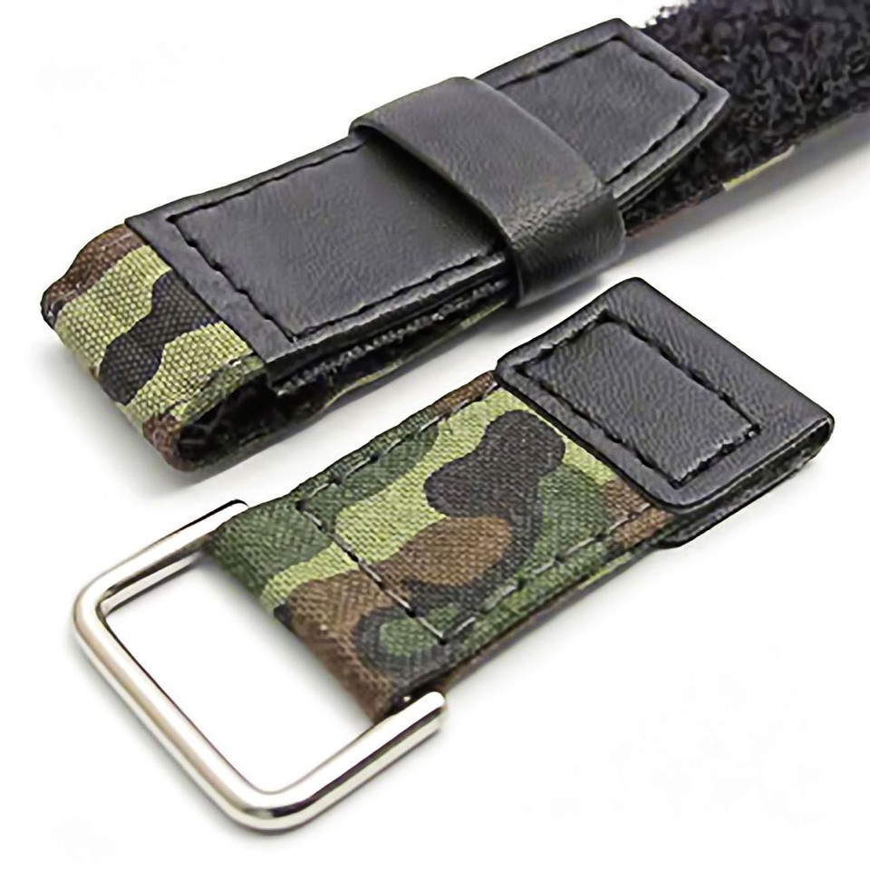 Tough Hook & Loop Watch Strap Band Camouflage Camo Design by Apollo ...