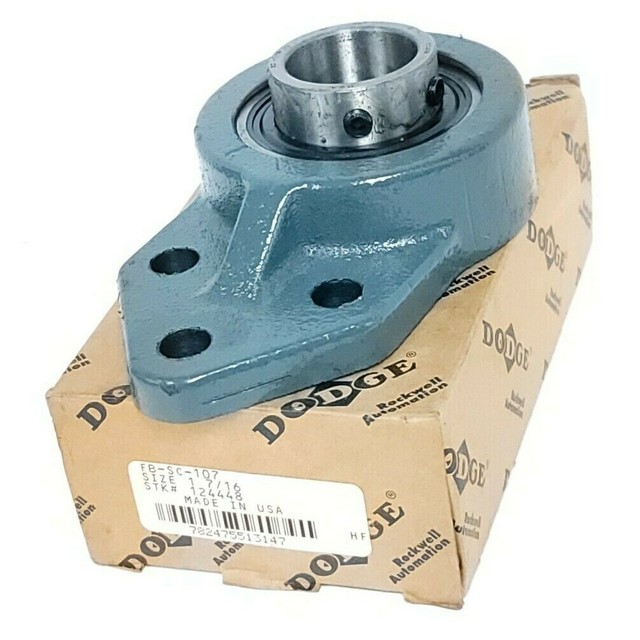Dodge FB-SC-107 Flange Mount Bearing 1-7/16" Bore 124448 for sale ...
