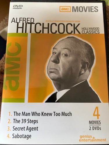 AMC - Hollywood Classics: Alfred Hitchcock (DVD, 2-Disc Set) 4 Movies ...