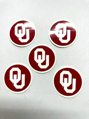 5 OU Oklahoma Sooners Removable Decal Sticker Car Boat Truck Motorcycle ...