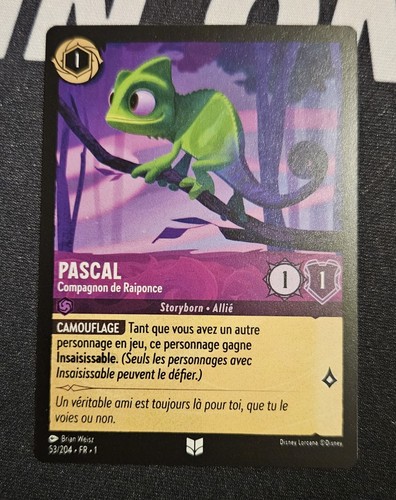 LORCANA DISNEY CHAPITRE 1 CARTE PASCAL 53/204 FR Neuve | eBay