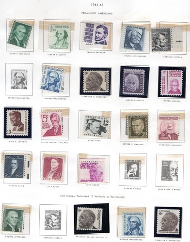 S13-28-U.S. 1965-68 Prominent Americans Partilal Set M/H | eBay