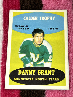 1969-70 O-PEE-CHEE #208 DANNY GRANT CALDER TROPHY NORTH STARS NMMT ...