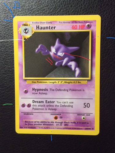 Haunter Pokemon Base Set #29/102 RARE | eBay
