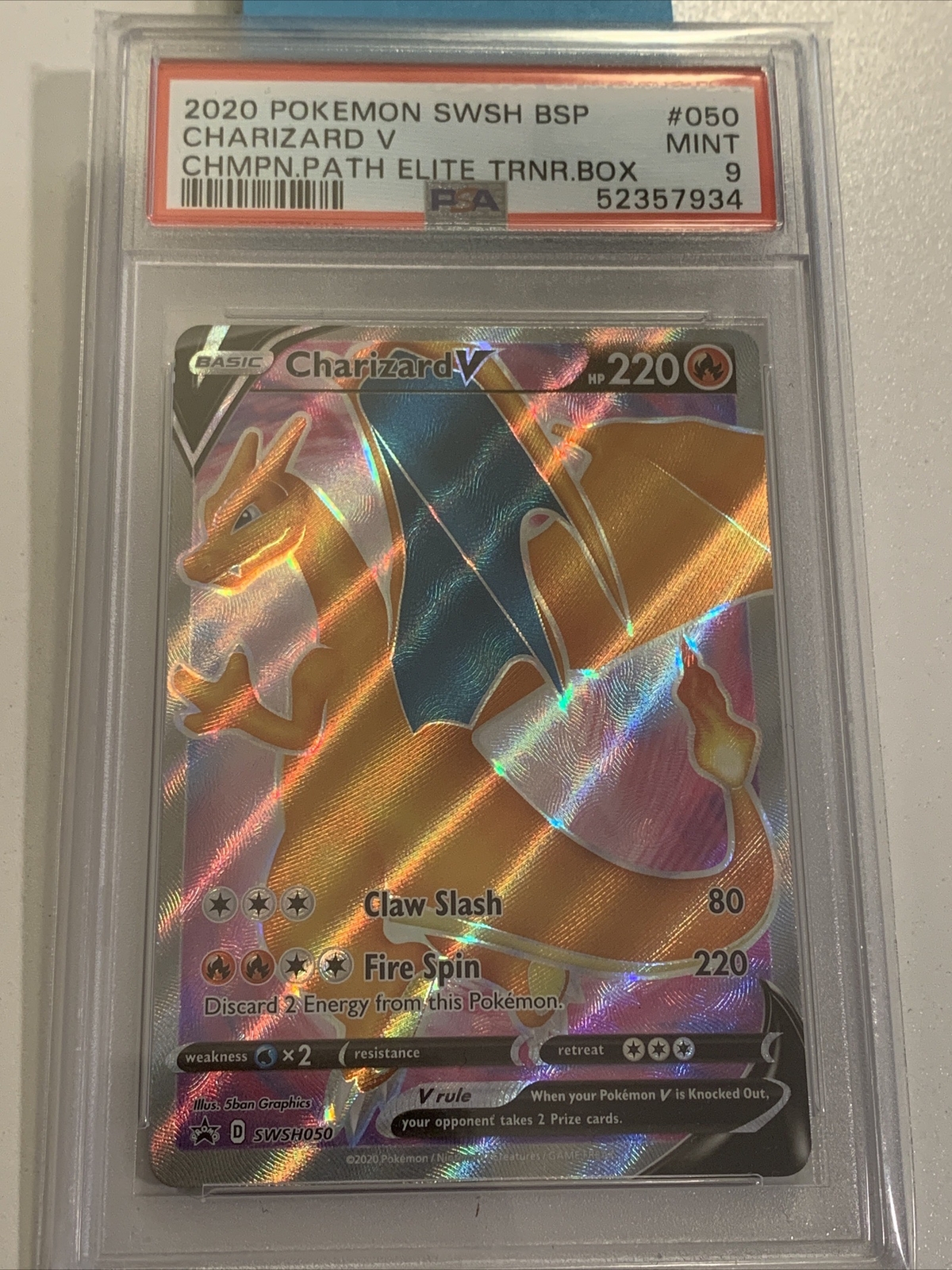 2020 Pokémon SWSH050 CHARIZARD V Champions Path PSA 9 | eBay