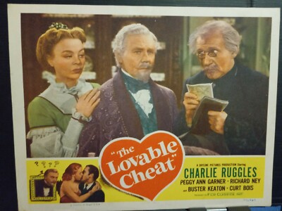Lobby Card 1949 THE LOVABLE CHEAT Charles Ruggles Iris Adrian money ...