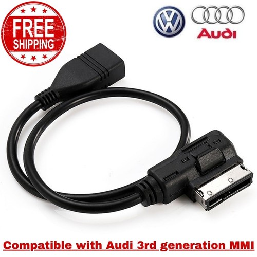 AUDI VW Music Interface MDI MMI AMI to USB Cable Data Sync Charging ...
