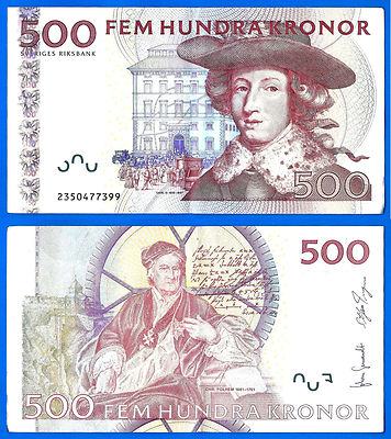 Sweden 500 Kronor 2009 Sveriges Europe Bill Free Shipping Worldwide | eBay