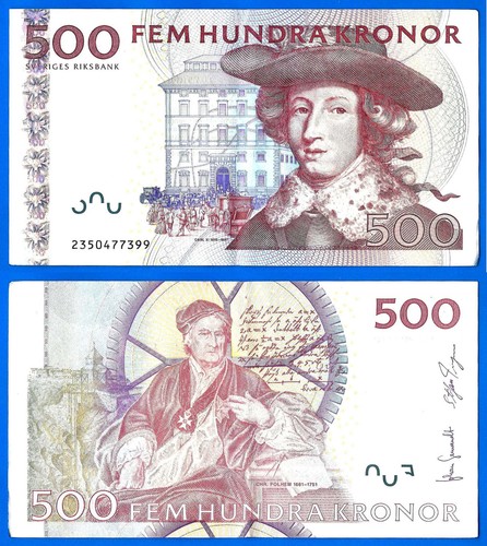 Sweden 500 Kronor 2009 Sveriges Europe Bill Free Shipping Worldwide | eBay