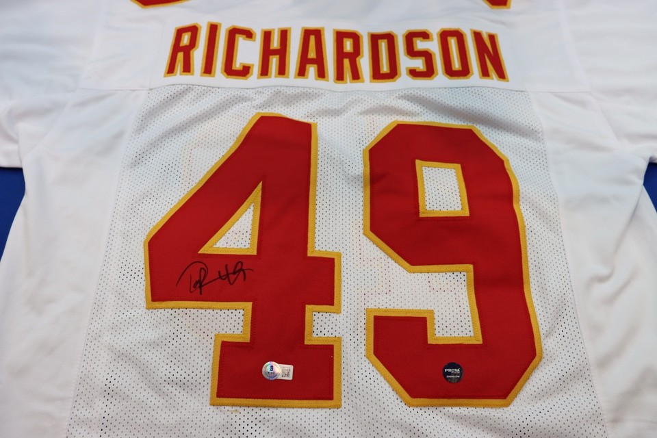 Tony Richardson Autographed Jersey BECKETT Authenticated NFL Kansas ...