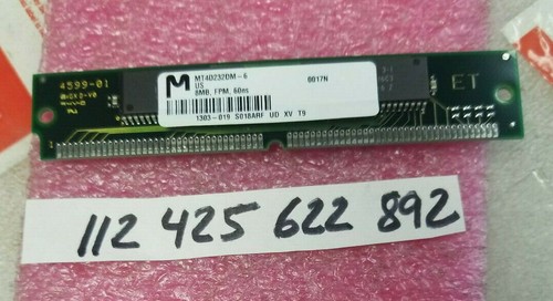 8MB 72PIN SIMM FAST PAGE FPM 72PIN 2K 5V NON-PARITY SOJ 2x32 4CHIPS | eBay