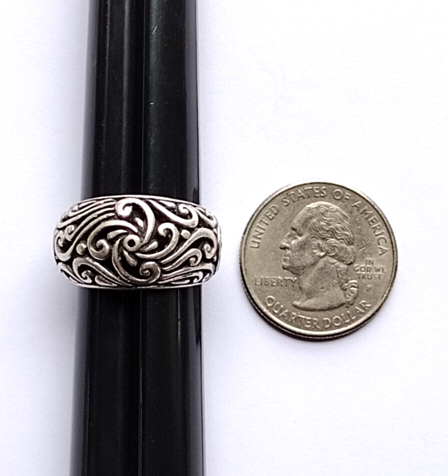 ! Beautiful Vintage Signed MLD BRODIE Sterling Silver Swirl Ring - Sz 7 ...