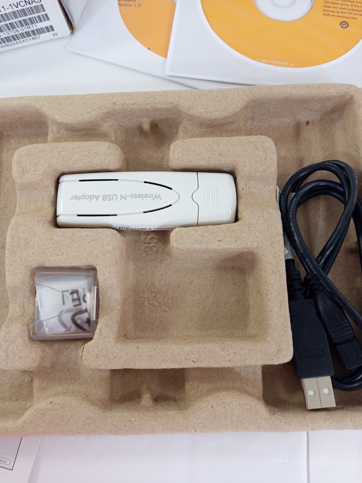 NETGEAR wireless N 300 Wi-Fi USB Adapter WN111 Push 'N' Connect ...