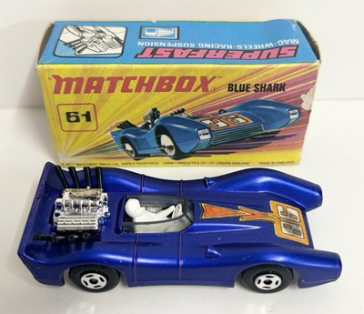 Matchbox Superfast #61 Blue Shark w/Original Box Vintage | eBay