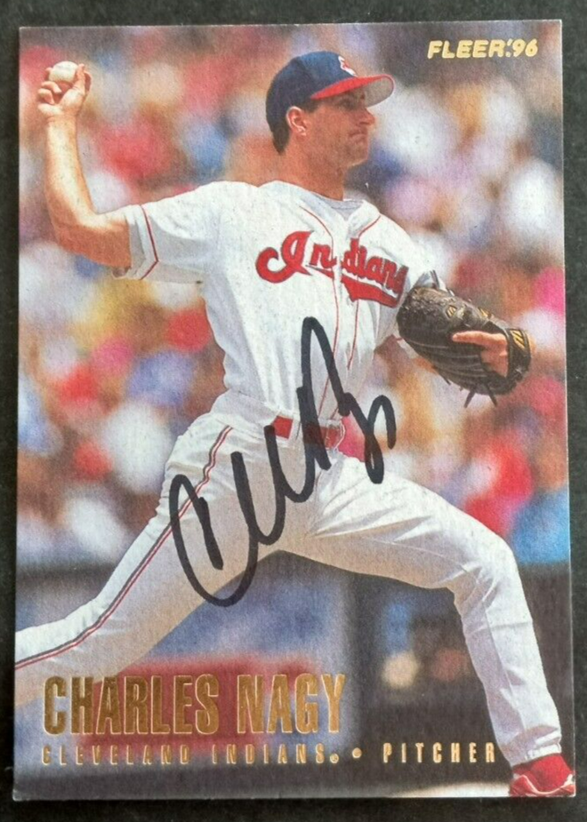 1996 Fleer SIGNED: Charles Nagy, INDIANS #93 | eBay