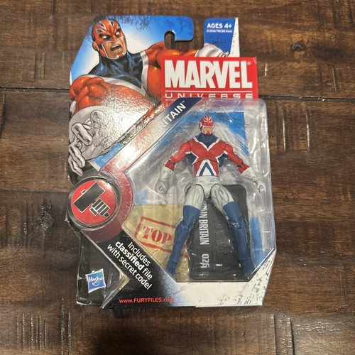 Marvel Universe 3.75" Series 2 Figure #026 Captain Britain Hasbro MOC ...