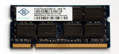 2 GB DDR2-RAM 200-pin SO-DIMM 2Rx8 PC2-5300S 'Nanya NT2GT64U8HD0BN-3C ...