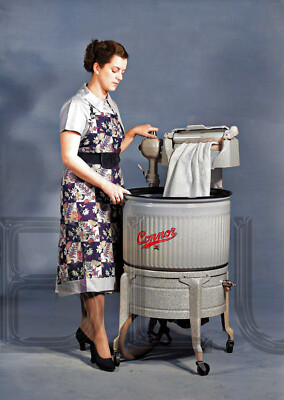 1950 Connor washing machine with motorized wringer 11 x 14" Photo Print ...