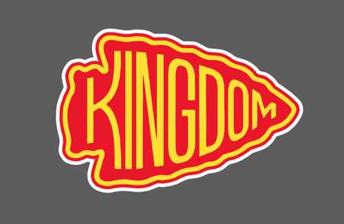 Kansas City Chiefs Kingdom Sticker Decal Arrowhead Car Truck Window ...