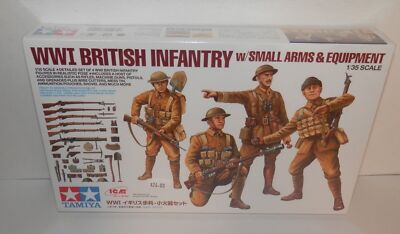 Tamiya 1:35 WWI British Infantry with Small Arms & Equipment #32409 NIB ...