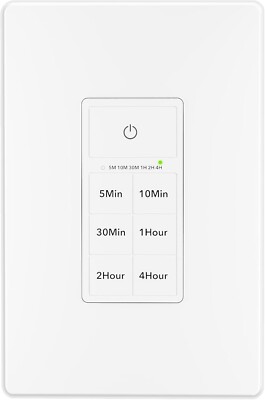 BN-LINK Countdown Timer Switch for Exhaust Fan, Bathroom Fan Light ...