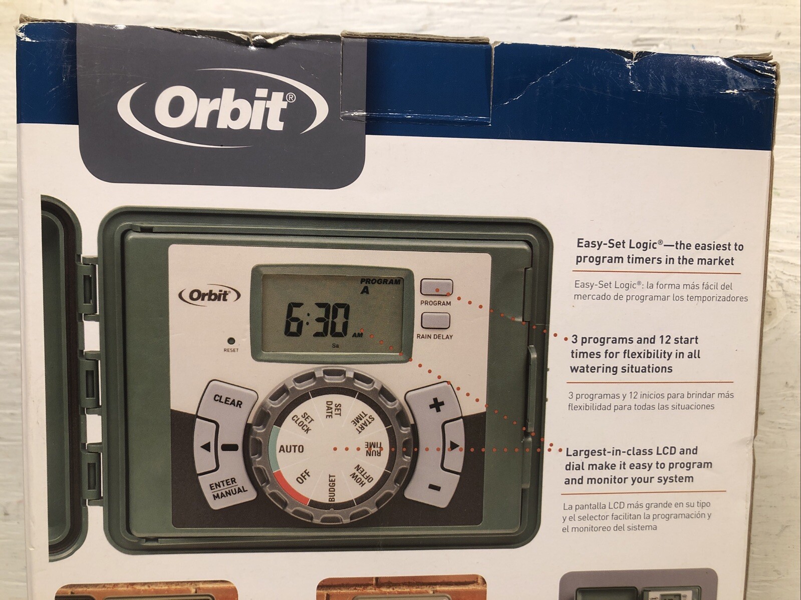 Orbit 57894 4-Station Outdoor Swing Panel Sprinkler System for sale ...