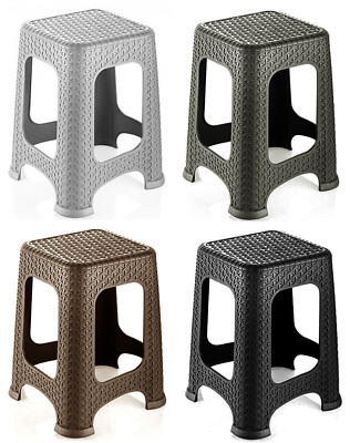 Bad Badezimmer Camping Hocker Sitzhocker Kunststoff Plastik Rattan ...