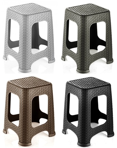 Bad Badezimmer Camping Hocker Sitzhocker Kunststoff Plastik Rattan ...