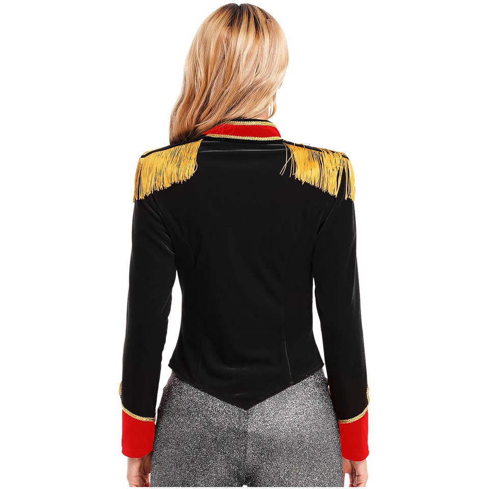 Women's Circus Ringmaster Jacket Velvet Victorian Coat Ringleader ...