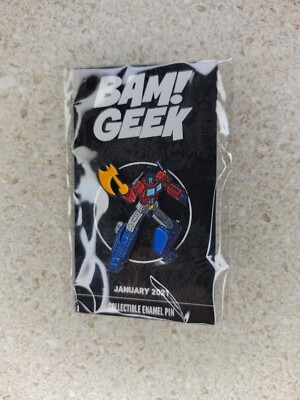 Optimus Prime Transformers Collectible Enamel Pin Bam! Geek Box January ...
