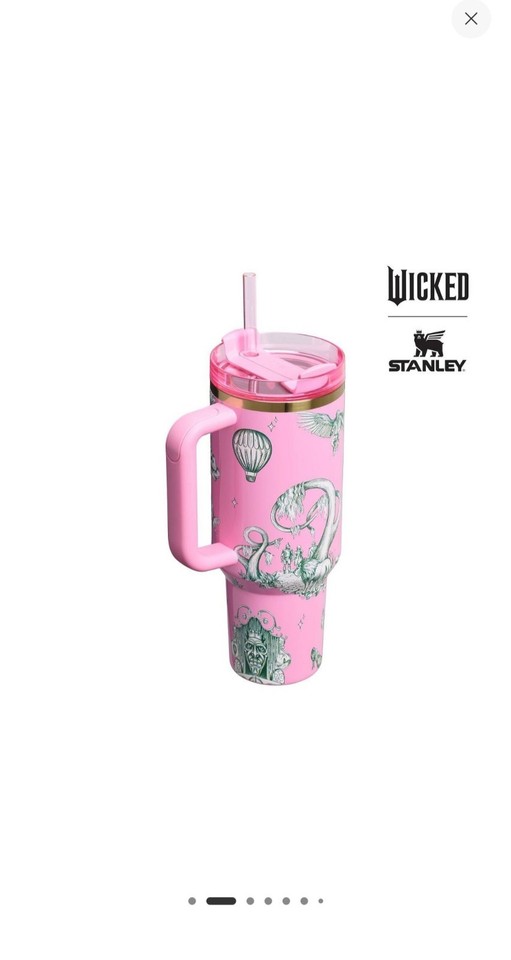Stanley X Wicked Target Exclusive 40oz Quencher Tumbler Glinda Elphaba ...