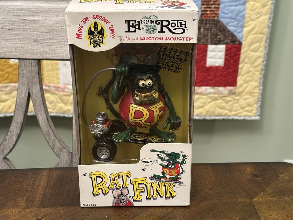 1999 Original Kustom Monster ED 'BIG DADDY' ROTH Rat Fink Toy Action ...