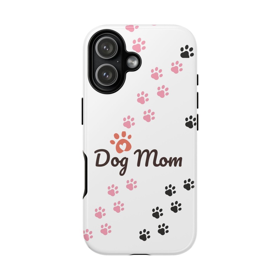 Dog Mom Paw Prints phone case | Cute paw pattern, pink and black | eBay