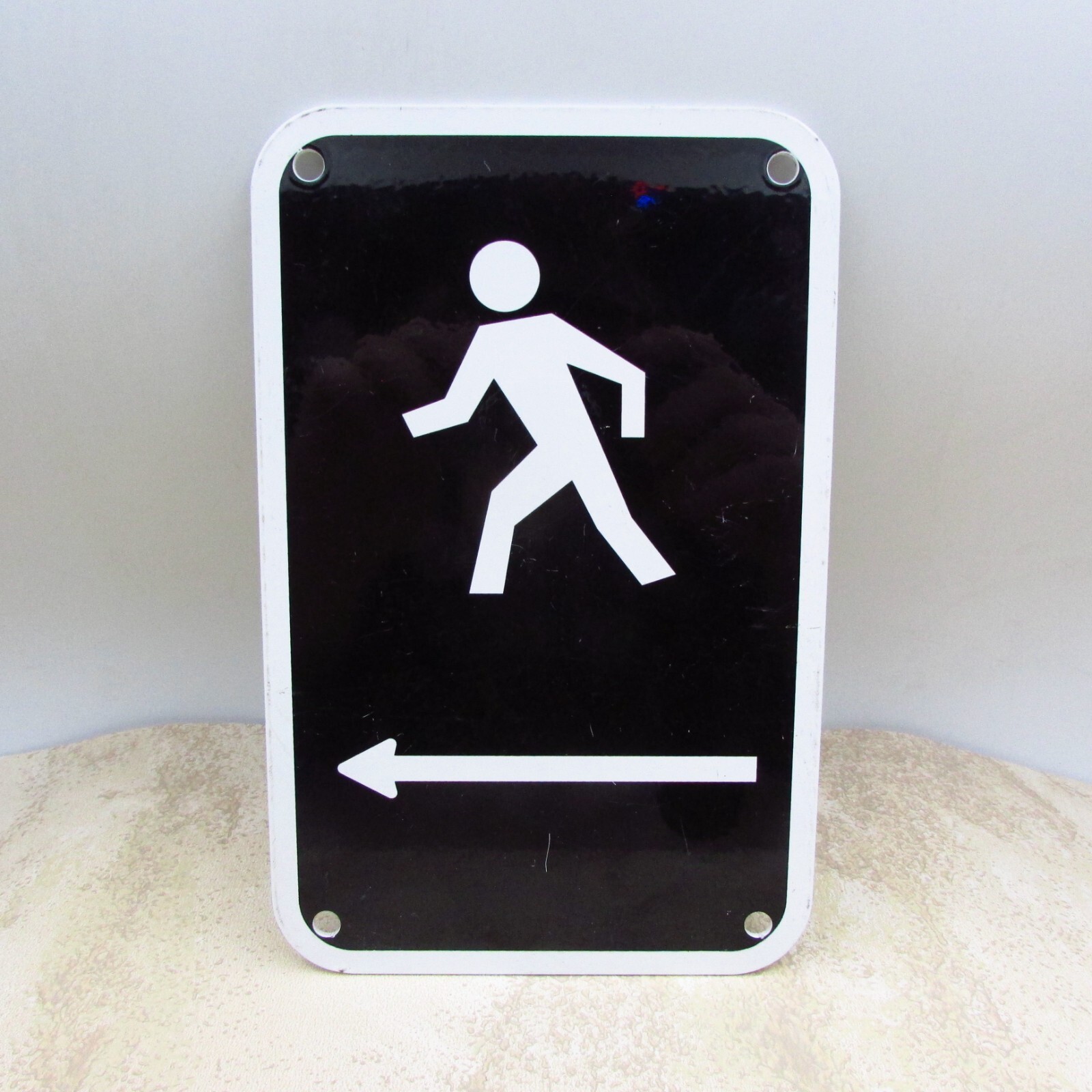 Vintage Double Sided Street Sign To Cross Street, Walk Signal ...