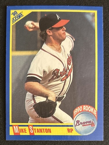 1990 Score Mike Stanton Baseball Rookie Card (RC) #609 Braves Pitcher ...