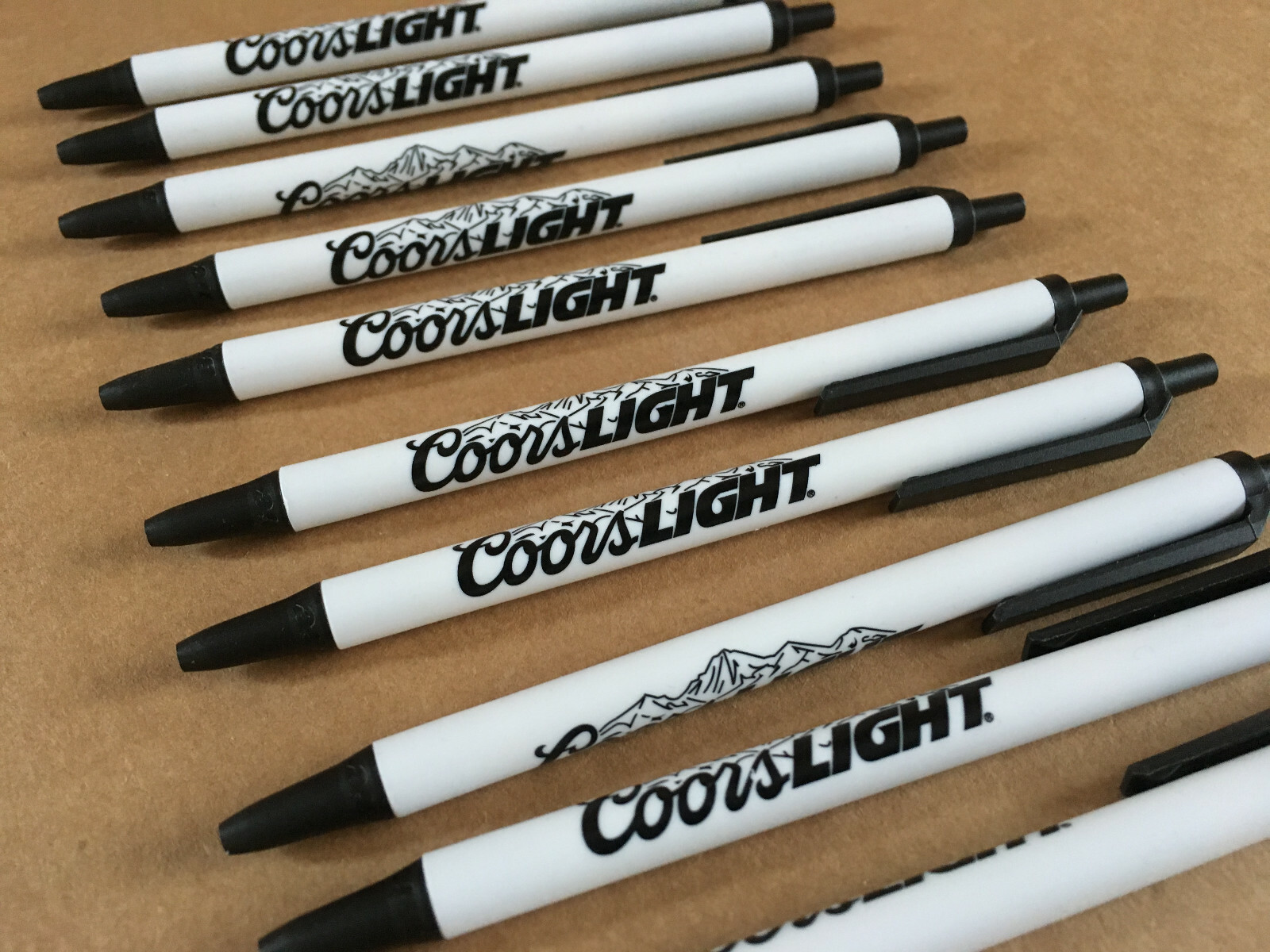 LOT OF 10 COORS LIGHT BEER BIC BALL POINT BLACK INK PENS | eBay