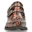 New Rock 7960-S5 Embossed Vintage Black, Red Leather Buckle Steel Heel ...