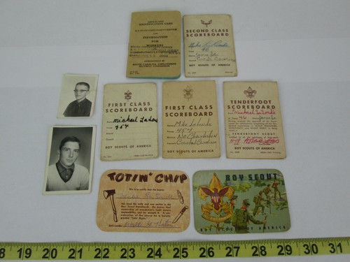 Lot of Vintage Boy Scouts of America First Class Scoreboard Totin' Chip ...