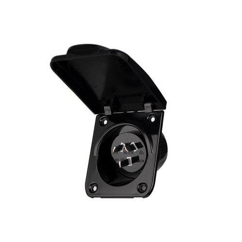 15 Amp RV Caravan Power Inlet 240V Motor Home Socket White Black 15A | eBay