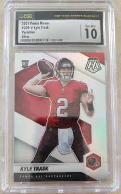 Kyle Trask RC⚡2021 Mosaic #309 Variation Silver CSG 10 💎 GEM MINT 🏉 ...