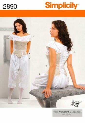 Simplicity Sewing Pattern 2890 Misses Drawers Corset Costumes Size 8-14 ...
