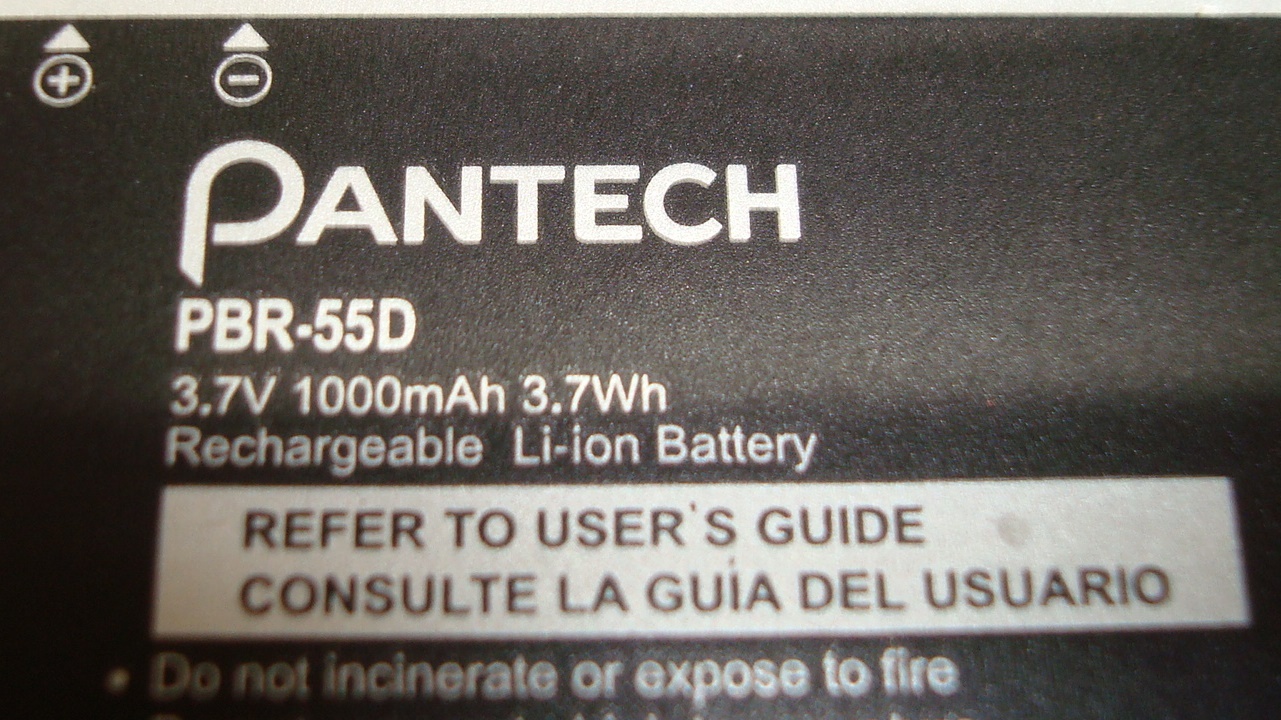 🔋 OEM PANTECH PBR-55D BATTERY FOR EASE P2020 PURSUIT P9020 PURSUIT 2 ...