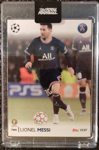 Topps Total Football UEFA Messi Collector card 1st edition CC27 ...