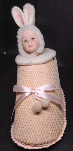 Bethany Lowe Spun Cotton & Bisque Hand Painted Face Child Candy ...