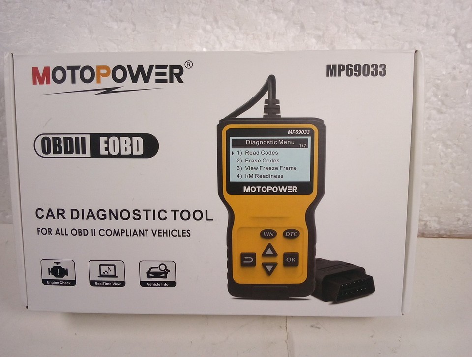 MotoPower Car Diagnostic Tool Scan OBDII/EOBD MP69033 New Open Box | eBay