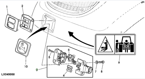 Genuine John Deere 6430 Premium Tractor Rockshaft Control AL172871 | eBay
